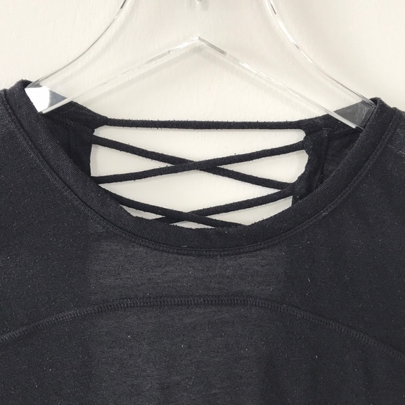 Zella | Shirts & Tops | Zella Kids Open Back Workout Top Black M | Poshmark